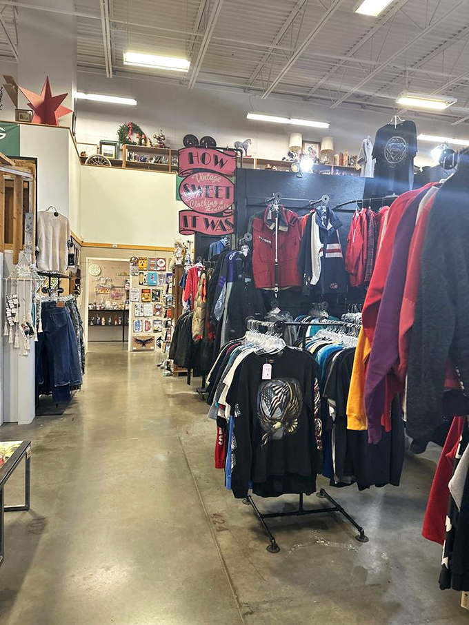 "How Sweet It Was" indeed! Vintage clothing racks offer everything from concert tees to leather jackets with authentic patina.