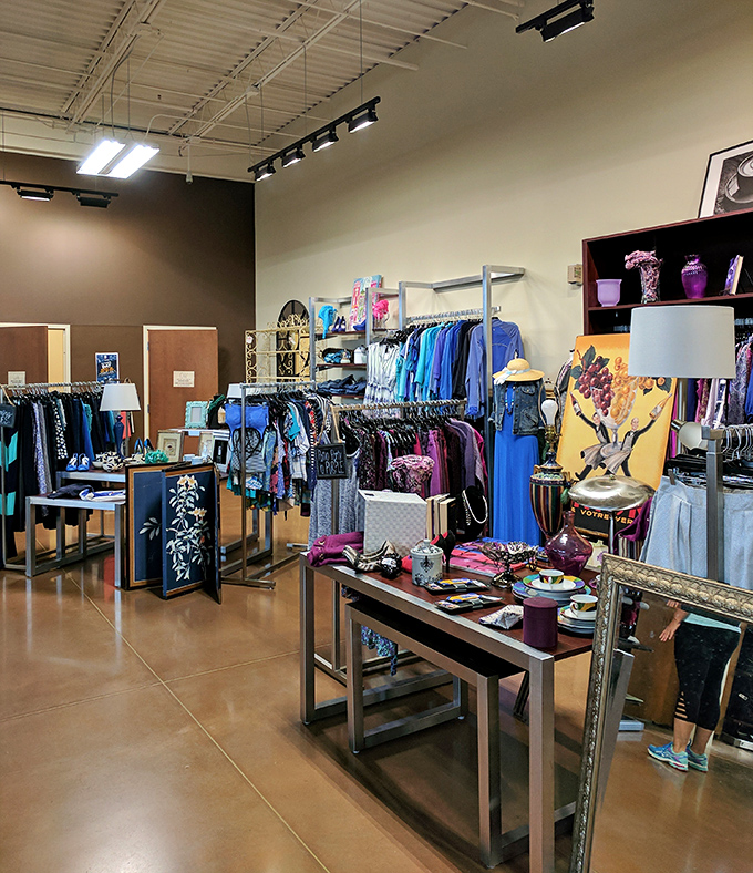 Carefully curated sections showcase higher-end donations, proving that "secondhand" and "sophisticated" aren't mutually exclusive terms.