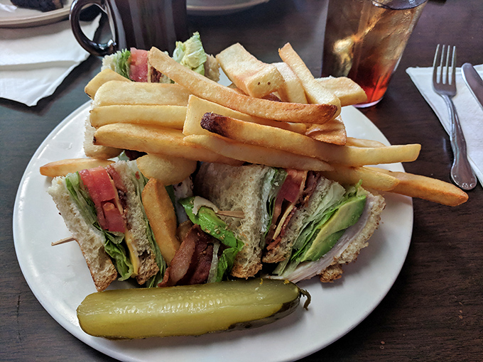 The club sandwich: architectural marvel, hunger vanquisher, and the reason toothpicks were invented. A perfect lunch.