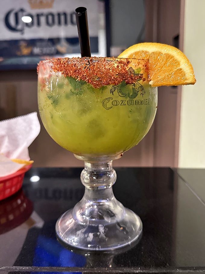 A margarita rimmed with such precision it could qualify as art &ndash; the kind of drink that makes "just one" the biggest lie you'll tell today.