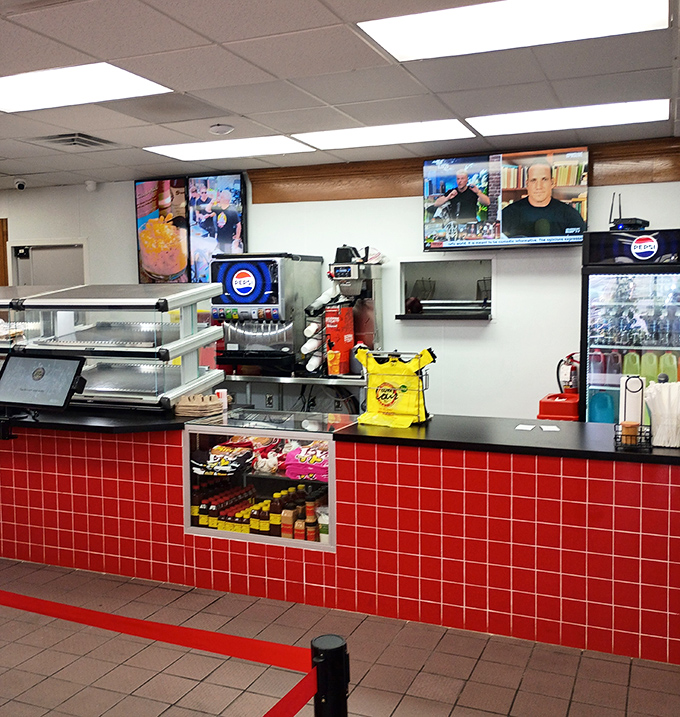 The red-tiled counter where dreams come true. This is mission control for some of Tennessee's most celebrated fried chicken.