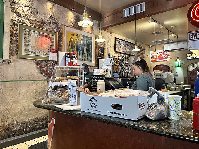 At the counter, where sandwich dreams become reality, every order is treated with the reverence of a constitutional amendment.