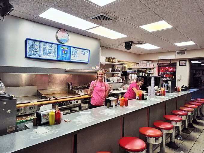 The counter where regulars have worn grooves in the seats and newcomers become converts with a single bite.
