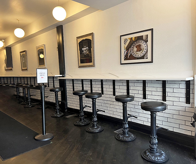 The counter seats&mdash;where solo diners become temporary members of the Cheesesteak Appreciation Society. No membership cards required.