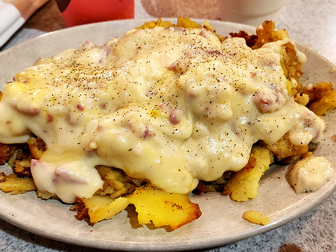 Cream chipped beef smothering home fries&mdash;a hearty plate that's been curing hangovers and fueling workdays for generations of Philadelphians.