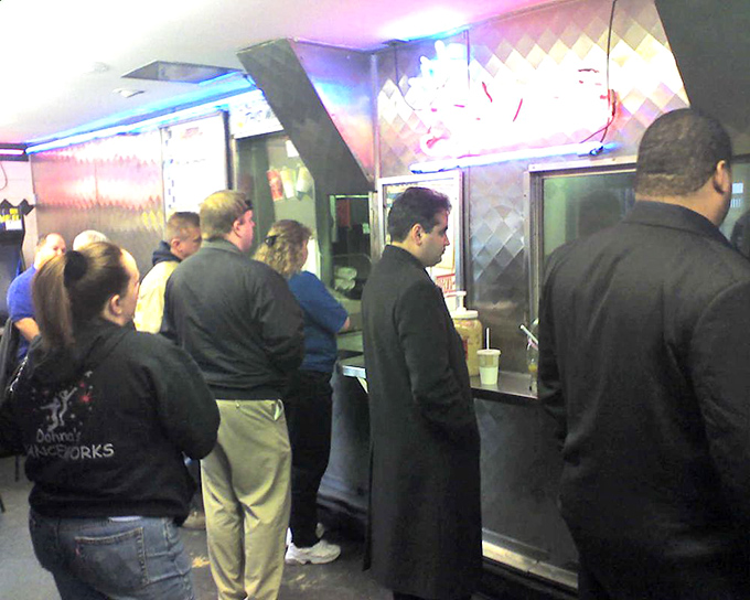 The line forms for a reason. These customers aren't waiting for mediocrity&mdash;they're queuing for sandwich salvation.