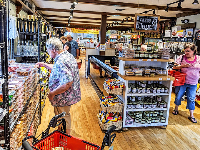 Shopping baskets filled with goodies&mdash;the universal sign that you're among your cheese-loving tribe. No judgment here, only enablement.
