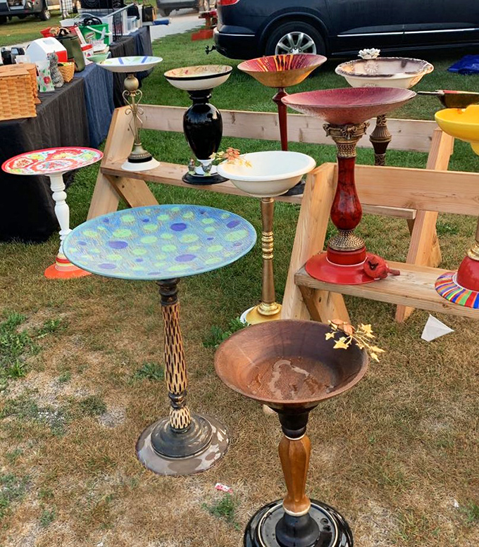 These aren't just birdbaths&mdash;they're sculptural garden statements, each one transforming an ordinary lawn into a whimsical outdoor gallery.