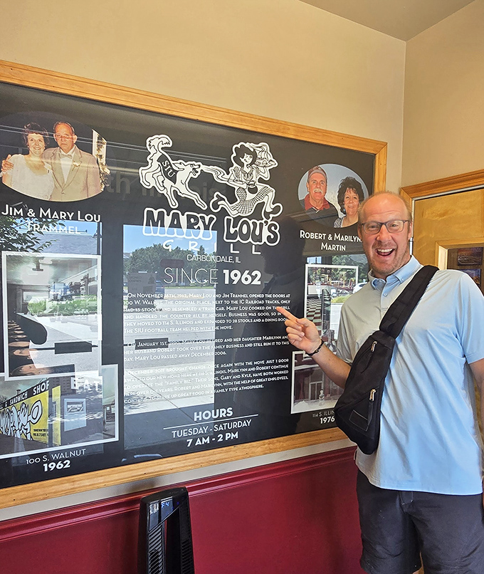 History hangs on these walls, telling the story of a Carbondale institution that's been feeding hungry souls since 1962.