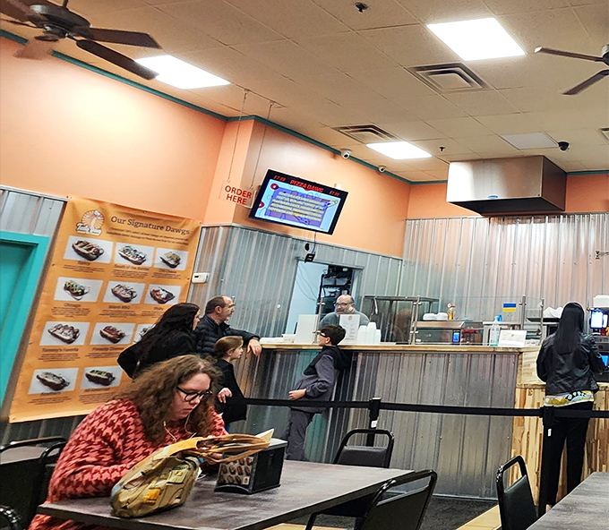 The true measure of any restaurant: real people, really enjoying their food, really forgetting to check their phones.