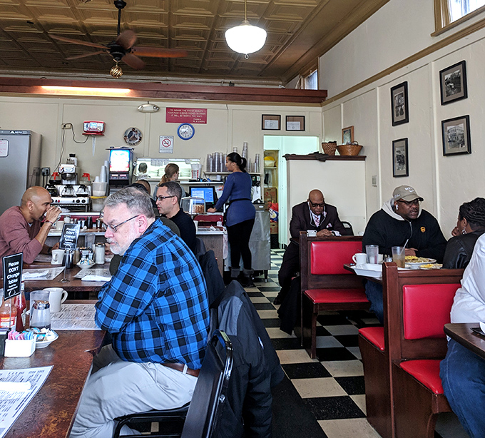 A cross-section of Cleveland life gathers here &ndash; from business suits to work boots, all united by the universal language of "pass the syrup, please."