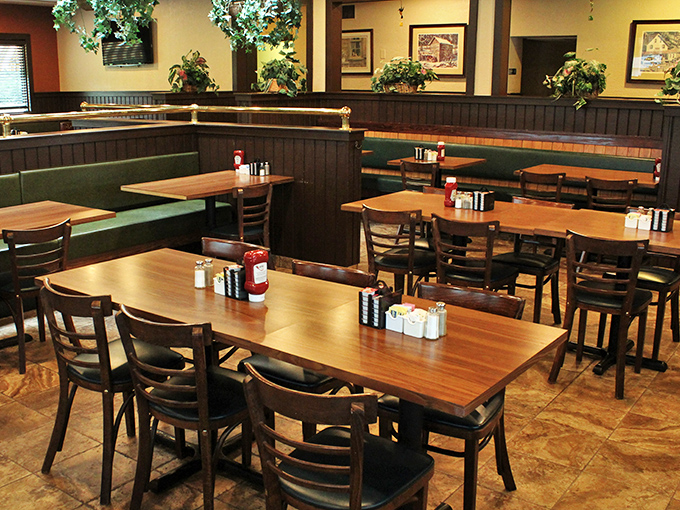 The dining room during peak hours &ndash; controlled chaos with a side of home fries.