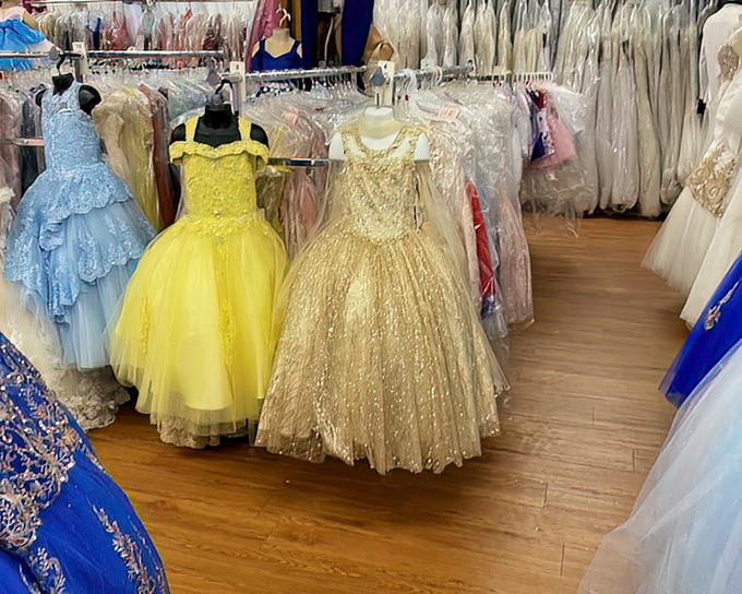 Ball gowns fit for a quincea&ntilde;era or that cruise formal night you forgot to pack for &ndash; problem solved.