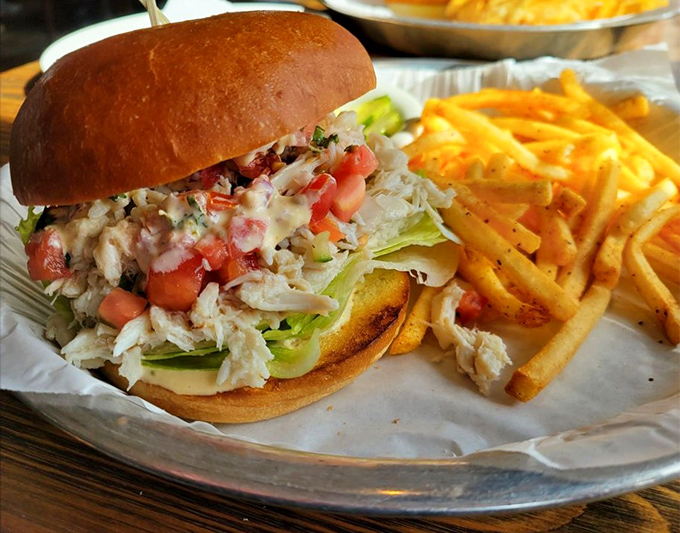 The legendary Dungeness crab sandwich&mdash;a monument to the idea that sometimes, the simplest preparation lets great ingredients sing their own delicious song.