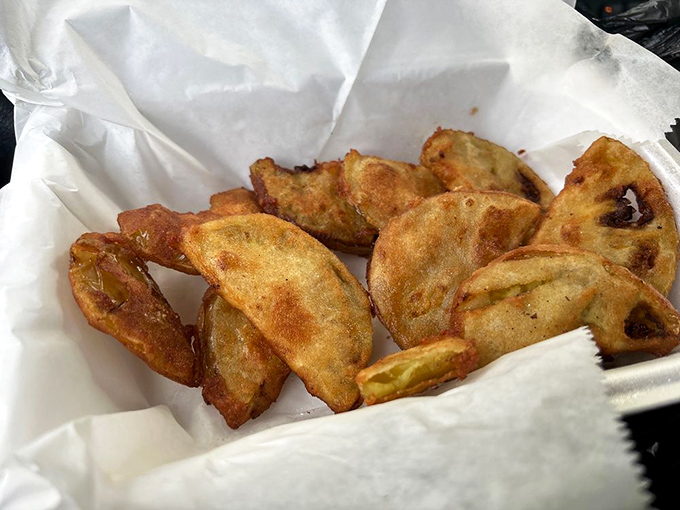Fried green tomatoes: the South's gift to appetizers. Crispy, tangy, and addictive&mdash;these golden discs disappear faster than you can say "y'all want some more?"