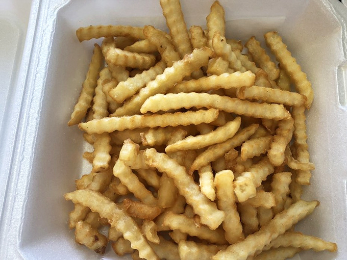 Crinkle-cut fries that achieve the perfect balance&mdash;crispy exterior, fluffy interior, and just enough salt to make you reach for "just one more."