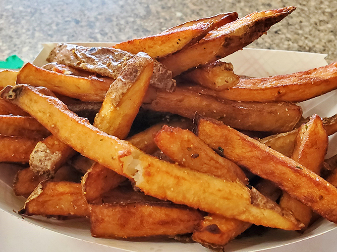 Golden fries that understand their supporting role but still manage to steal hearts and appetites.