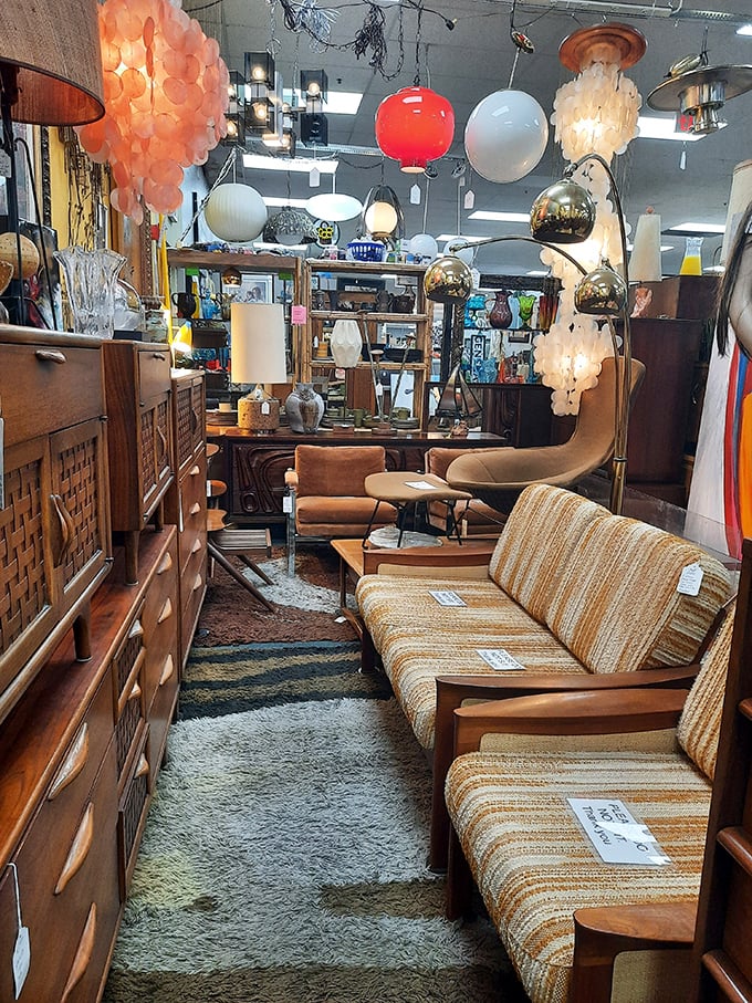Mid-century modern furniture heaven! These pieces don't just furnish a room&mdash;they transport it to an era when design had personality and purpose.
