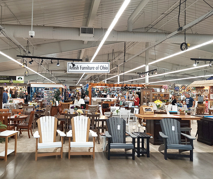 Adirondack chairs in every shade imaginable&mdash;silent sentinels inviting you to imagine summer evenings on your own back porch.