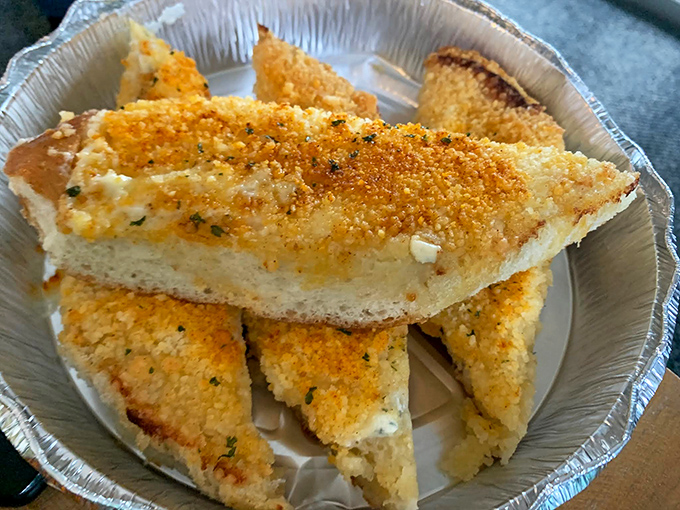 The famous Bubble Bread arrives golden and garlicky, making the perfect opening act for the culinary show to follow.