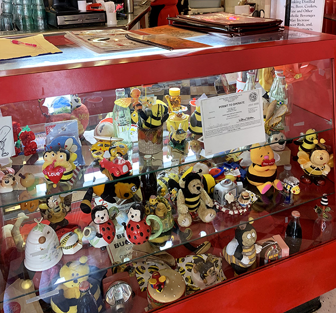 This collection of bee memorabilia isn't just cute&mdash;it's a shrine to the cafe's namesake that would make even the most serious entomologist smile.