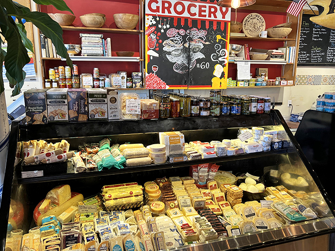 A cheese case that would make a Frenchman weep with joy&mdash;each variety more tempting than the last in this dairy dreamscape.