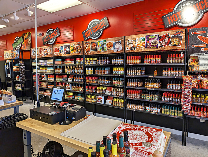 The Hot Sauce store offers enough varieties to make your taste buds both terrified and curious &ndash; a dangerous combination for your wallet.