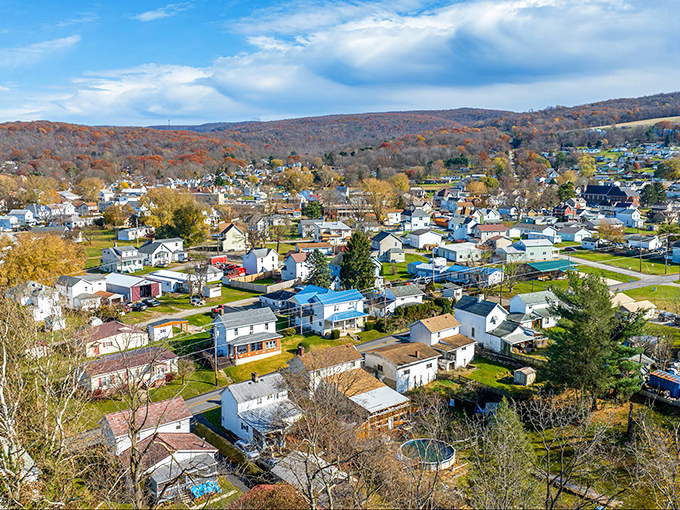 Neat rows of homes with well-kept yards tell the story of generations who've found their piece of the American dream in Connellsville.