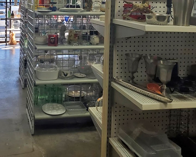 The housewares section is a domestic archaeologist's dream dig&mdash;each shelf a different stratum of America's home goods evolution through the decades.