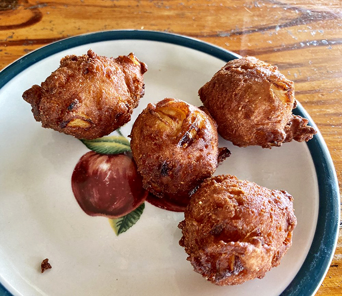 Golden-fried hush puppies that crunch then yield to a tender interior &ndash; the perfect handheld breakfast appetizer you never knew you needed.