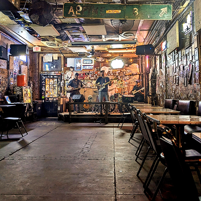 The intimate stage where tomorrow's country stars earn their stripes and yesterday's legends occasionally return, all within arm's reach of your burger.