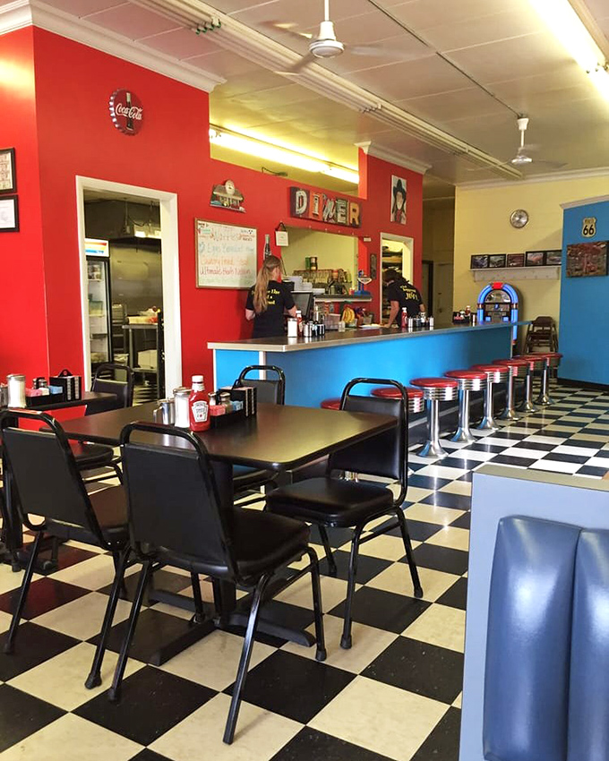 The classic diner interior isn't just nostalgic&mdash;it's a time machine where the coffee is always hot and nobody's checking their phone.
