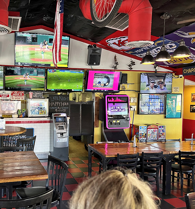 Multiple screens, sports memorabilia, and the promise of great food – this isn't just a restaurant, it's Anaheim's living room.