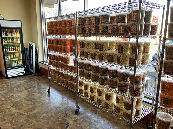 The cookie and treat display is basically an edible library where every volume tells a delicious story. Browse at your own risk.
