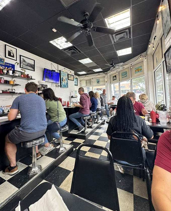 A full house at breakfast is the ultimate restaurant review. When locals line up for your food, you know you're doing something right.