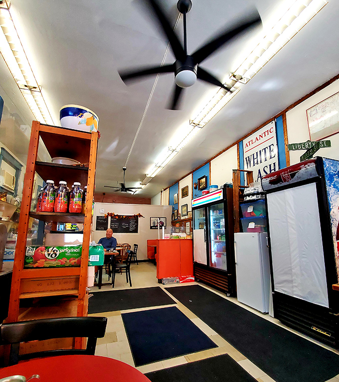 The interior view reveals the truth: this isn't a place trying to be Instagram-famous. It's a place trying to make you sandwich-happy.