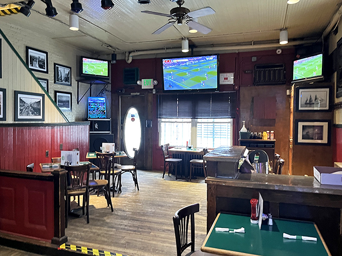 Multiple TVs ensure you'll never miss a play, while the historic photos remind you that some things in Baltimore&mdash;like good food&mdash;never change.