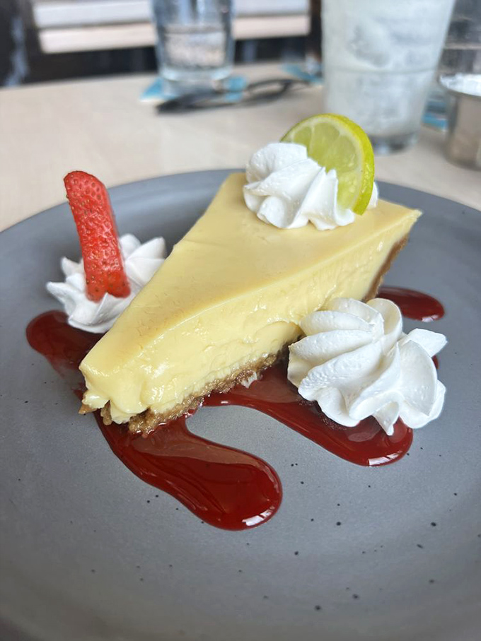 Key lime pie that strikes the perfect balance between sweet and tart&mdash;like that friend who tells you the truth but makes you laugh while doing it.