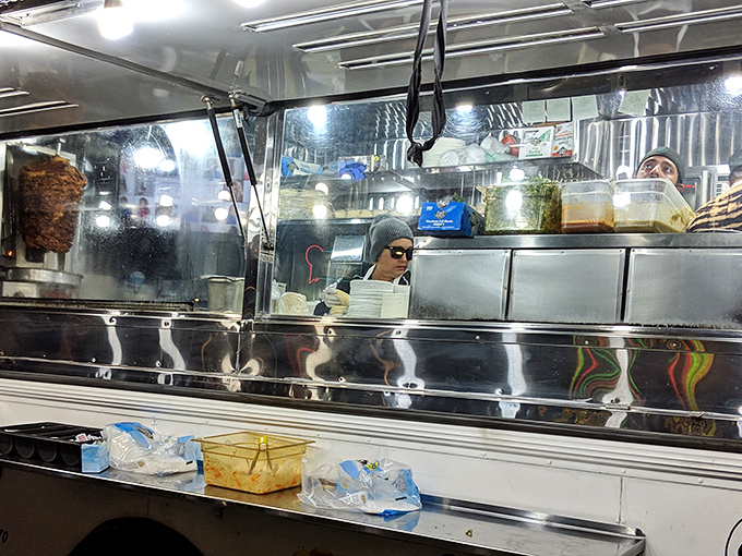 Inside the truck's compact kitchen, culinary magic happens with the efficiency of a Swiss watch and the soul of Mexican tradition.