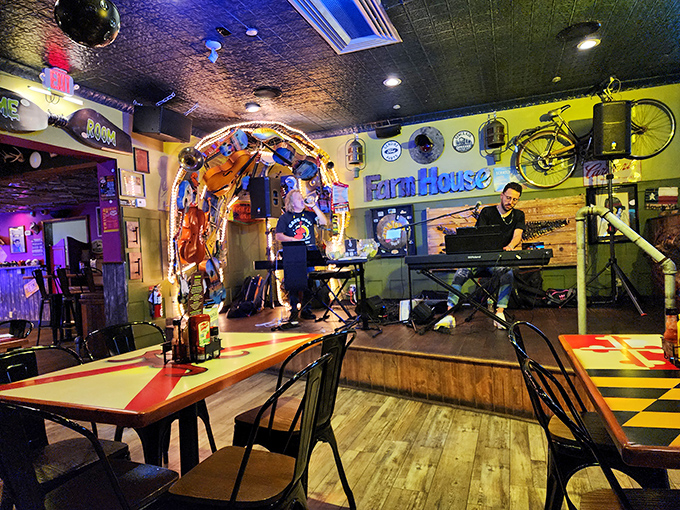Live music corner where local talent turns dinner into dinner theater, minus the drama, plus the fun.
