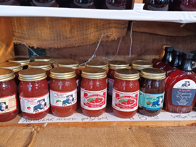 Homemade jams and jellies that taste like someone's grandmother spent all summer stirring pots while swatting away Florida mosquitoes.