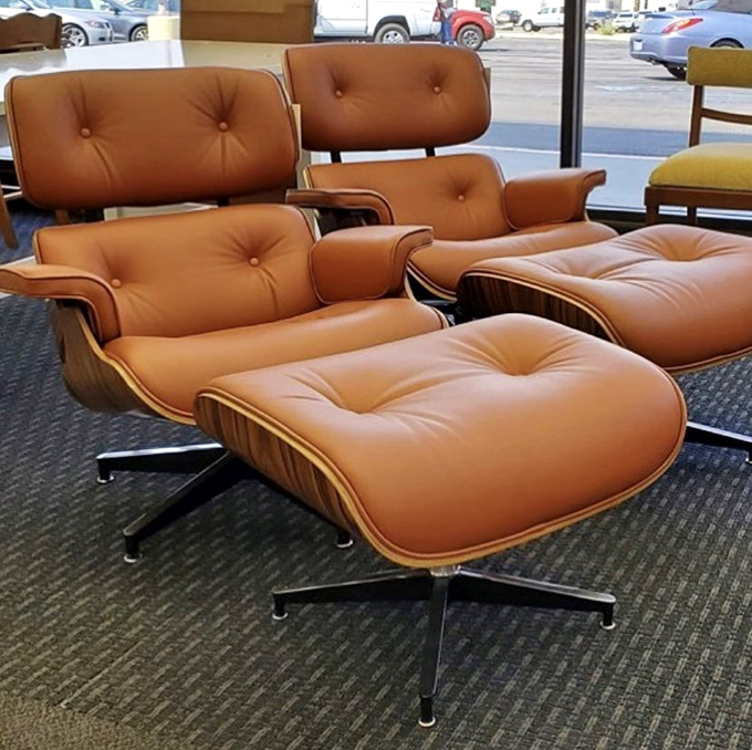 The holy grail of mid-century finds&mdash;Eames-style loungers that would cost a fortune new but here await your afternoon naps.