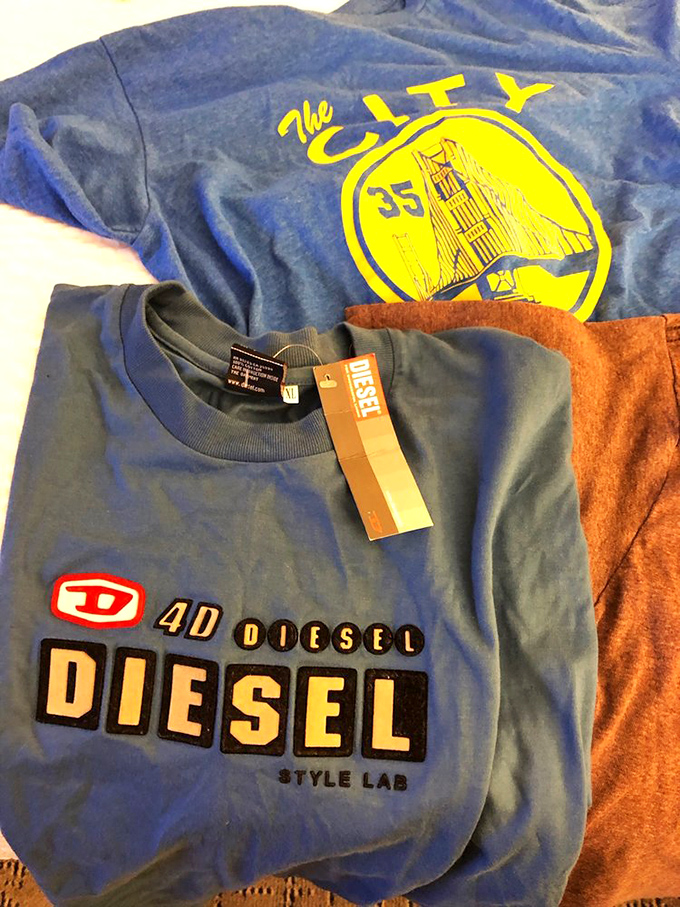 Brand new with tags! These sporty tees prove that sometimes the thrift gods smile upon you with retail refugees.