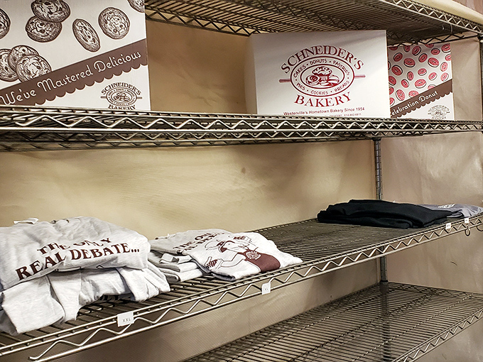 Even the merchandise knows what matters. When your bakery inspires branded gear, you've transcended food and become a lifestyle choice.