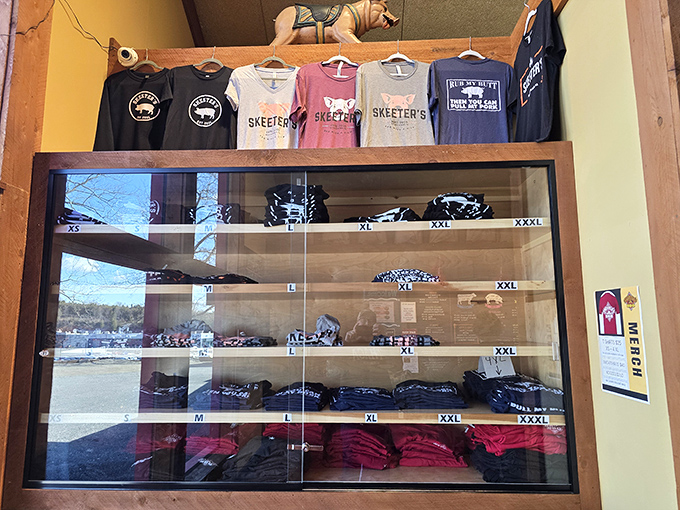 BBQ so good you'll want to wear the t-shirt. Skeeter's merch lets you take the experience home&mdash;minus the sauce stains on your actual clothes.