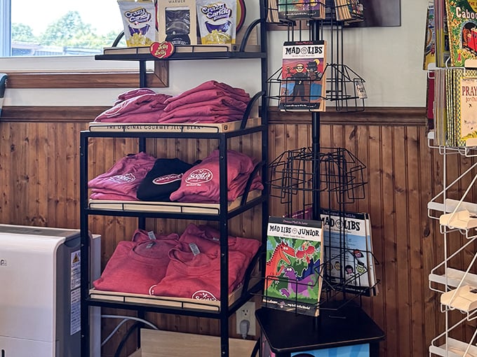 Merchandise corner: Because sometimes you need to take a piece of diner magic home, preferably in t-shirt form. 