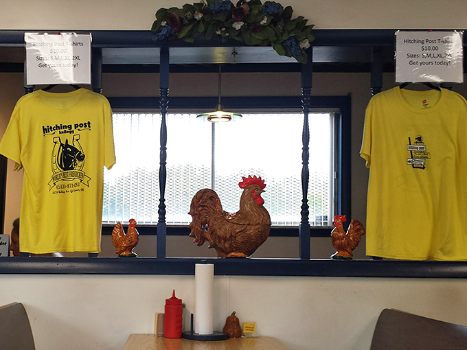 Merchandise that lets you take home bragging rights. Those yellow shirts are like concert tees for your taste buds' greatest hits.