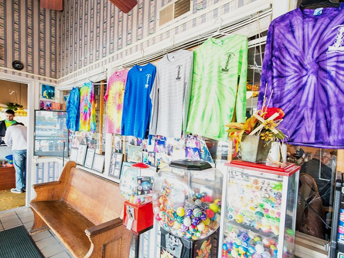 Because nothing says "I vacationed in Myrtle Beach" like a tie-dye shirt purchased between bites of pancake.