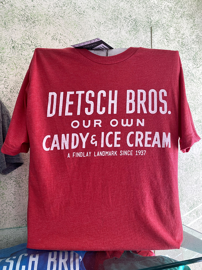 When your ice cream shop needs merch, you've transcended from store to cultural institution. This shirt isn't clothing&mdash;it's a badge of sweet allegiance. 