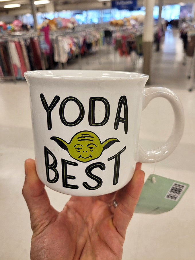 "Yoda Best" indeed&mdash;the mug section delivers unexpected gems and conversation starters. Morning coffee tastes better when served with a side of clever wordplay.